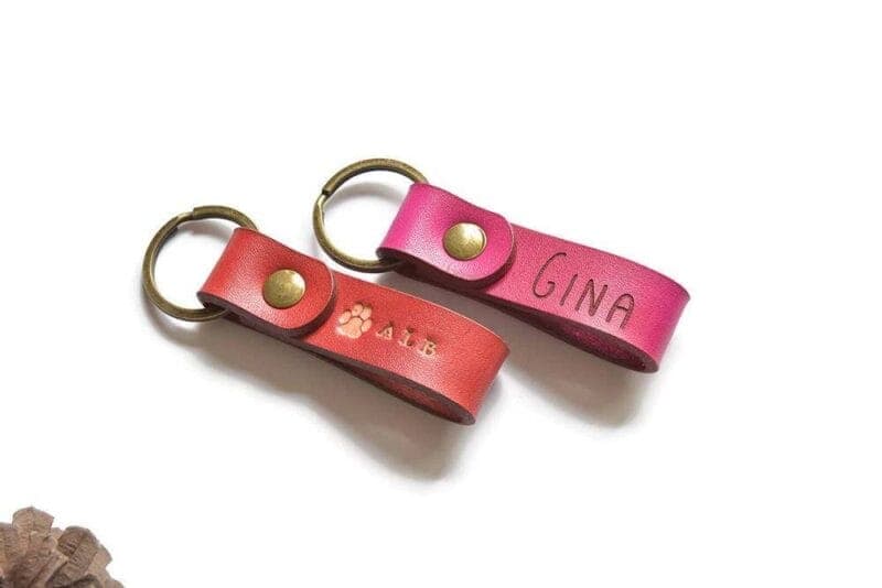 Leather key fob TA 034 – TAleatherworks Handmade